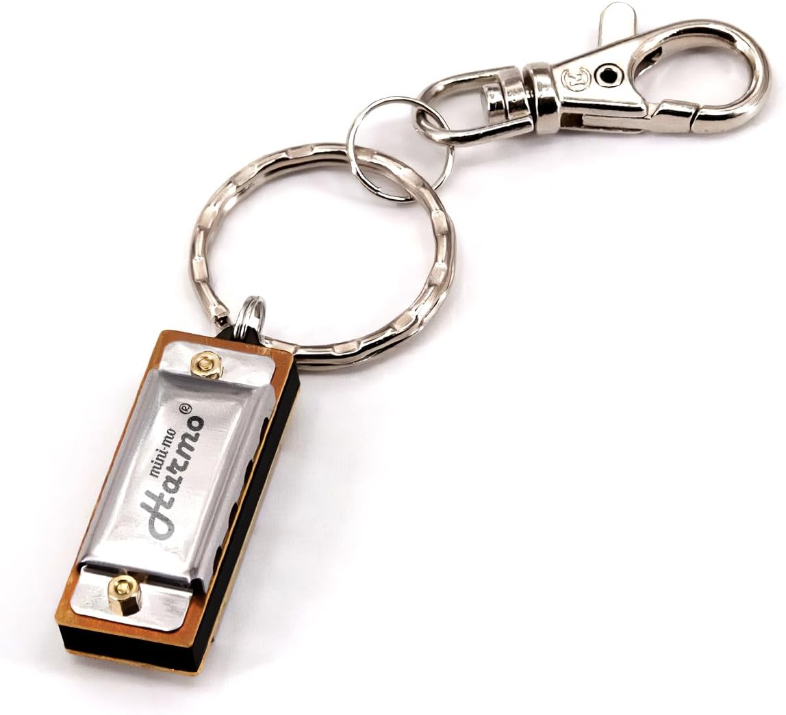 Amazon.com: Harmo Mini-Mo Keychain Harmonica - 4 Hole 8 Tunes Type C ...