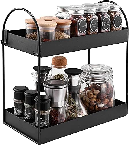 Craftland Metal 2 Tier Kitchen Organizer counter top Stand Shelf Holder ...