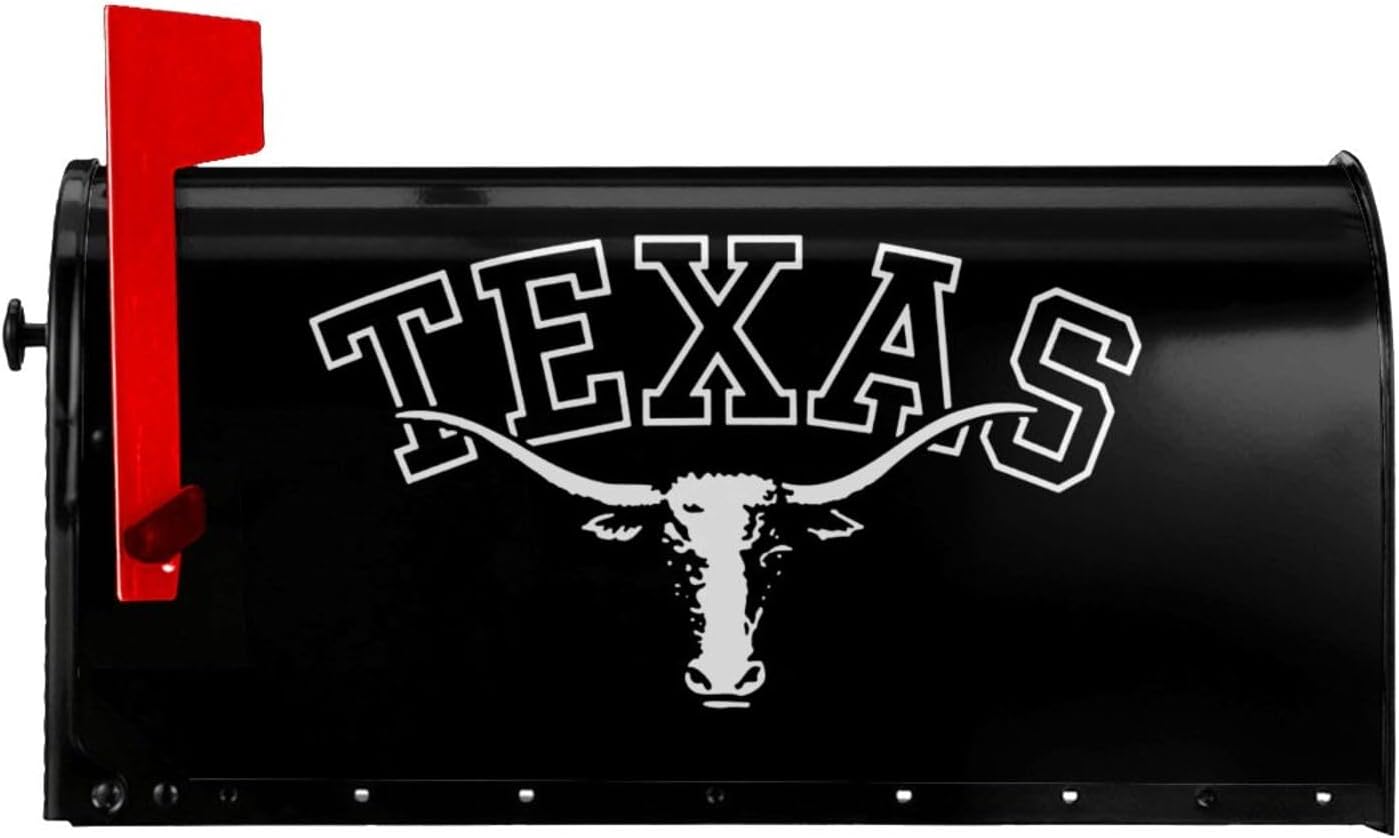 Amazon.com: Texas Longhorn Lone Star State Texas Strong Mailbox Cover ...