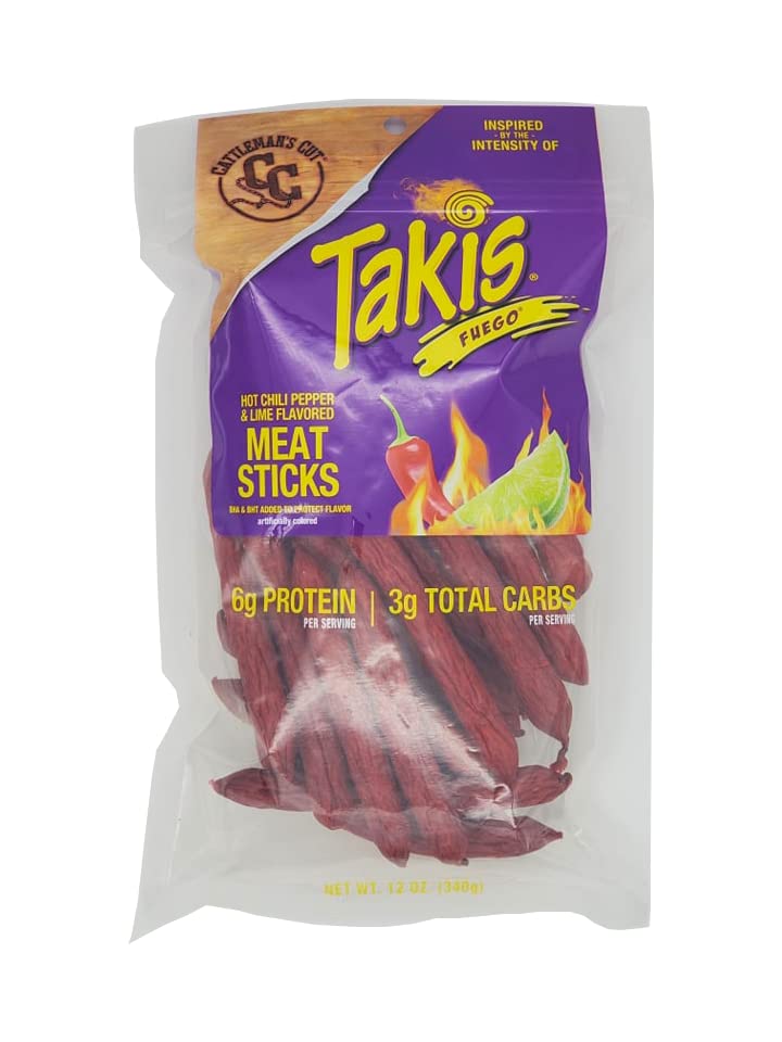 Cattlemans Cut Takis Fuego Hot Chili Pepper And Lime Flavored ...