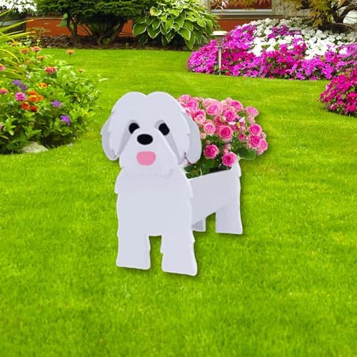 Amazon.com: UTYIKR Dog Shape Plant Container,Face Flower Pots for ...