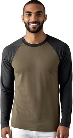 Demucy Mens T-Shirts Baseball Vintage Fashionable Lightweight Casual ...