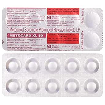 Metocard XL 50 - Strip of 10 Tablets : Amazon.in: Health & Personal Care