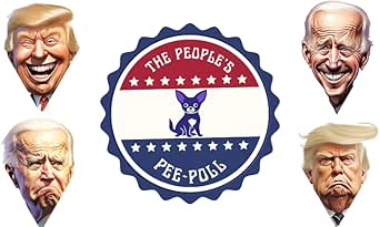 The Peoples Pee-Poll Toilet Light Projector- Trump Versus Biden ...