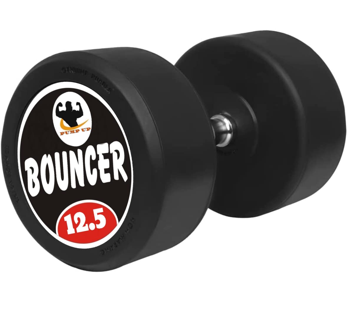 Buy PUMP UP Rubber Coated Single Bouncer Dumbbell 12.5kg (One Piece ...
