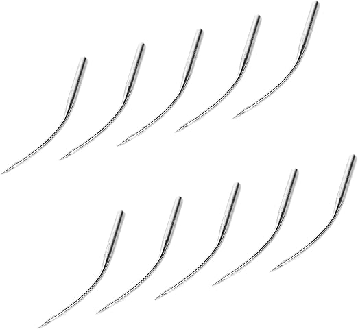 Amazon.com: Ruimou 10Pcs Blindstitch Curved Sewing Machine Needles ...