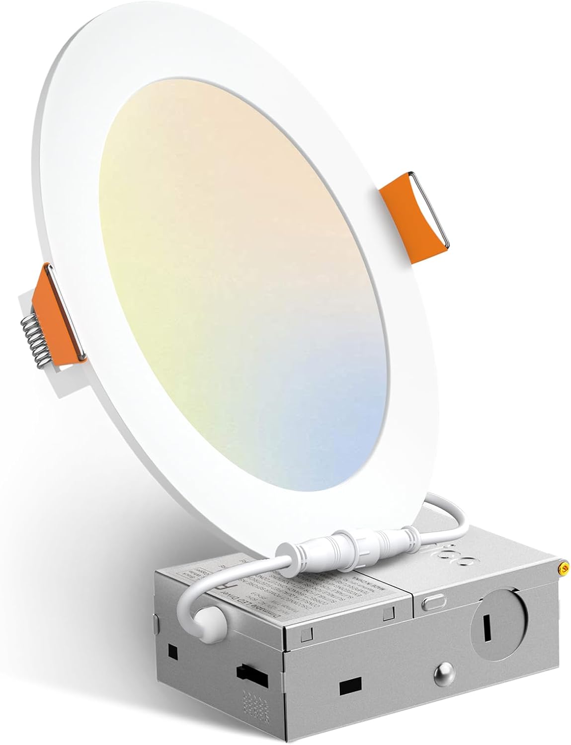 Amico 1 Pack 6 Inch 5CCT LED Recessed Slim Pot Light with Junction Box ...