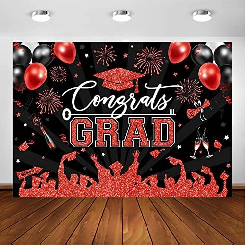Amazon.com : Avezano Graduation Backdrop Congrats Grad Graduation Party ...
