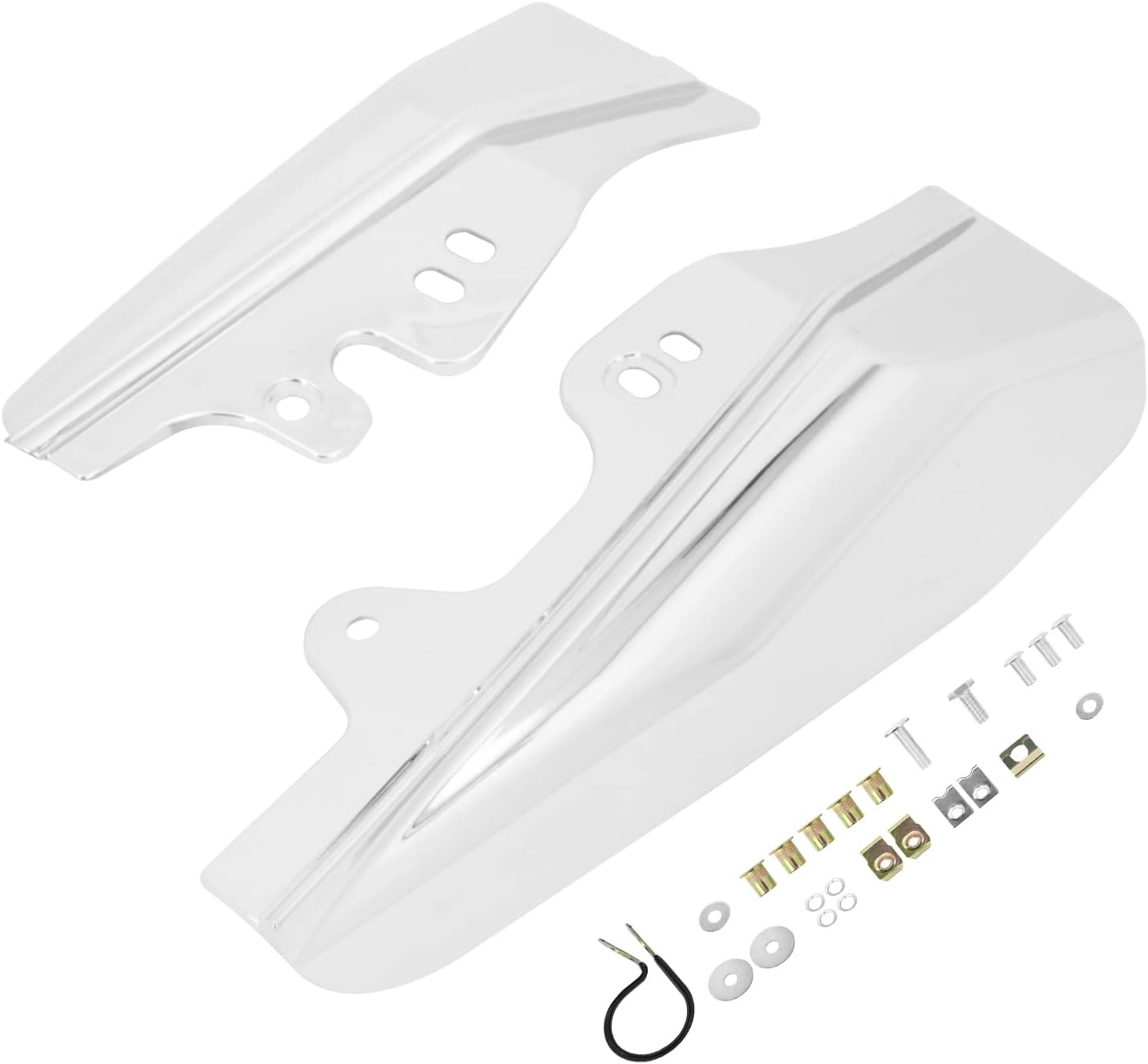 Amazon.com: HCmotorku Motorcycle Mid Frame Air Heat Deflector Fits for ...