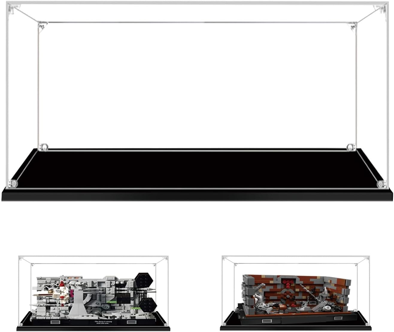 Amazon.com: BOOVAX Display Case for Lego 75329 75339 - Acrylic Clear ...