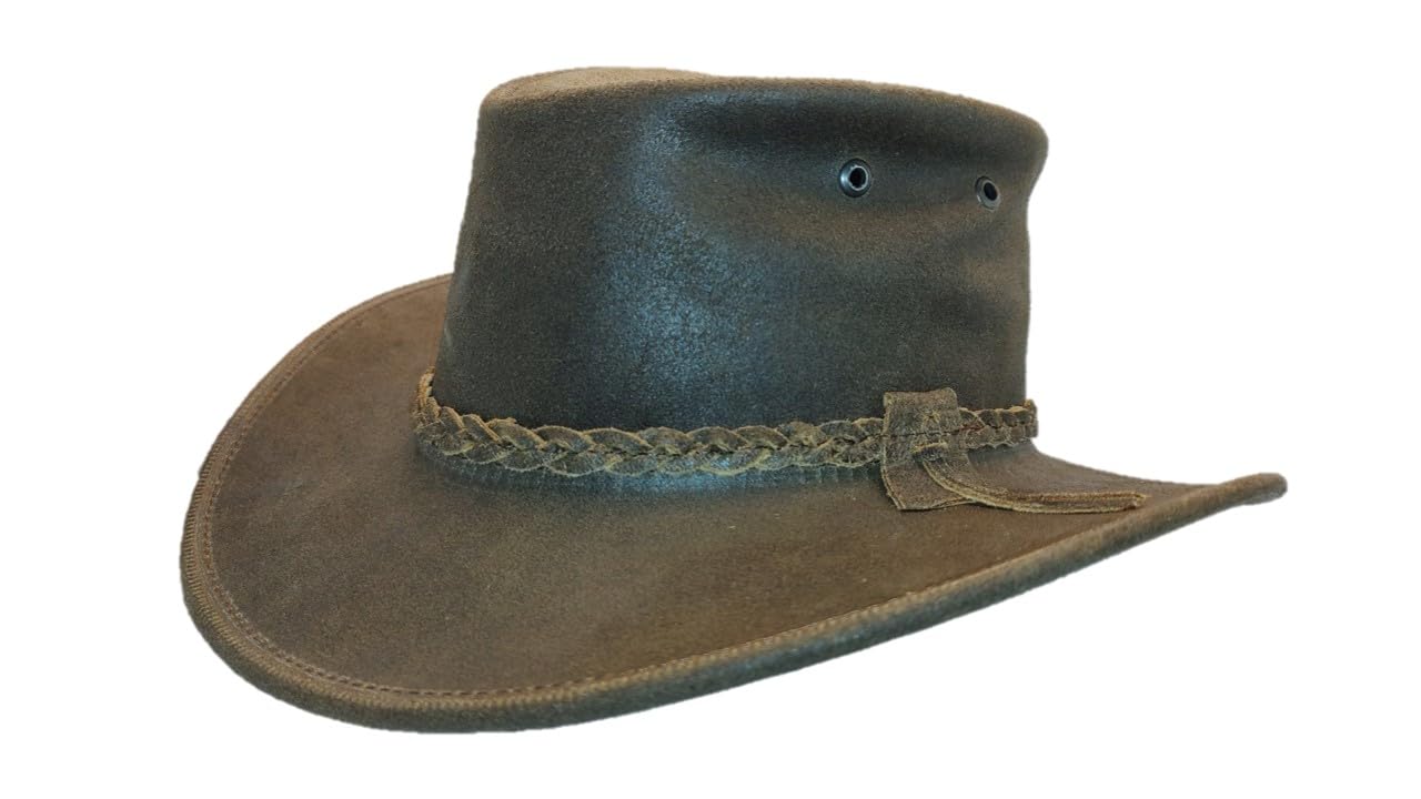 Amazon.com: Canyon Hats Desert Koala Distressed Leather Crushable ...