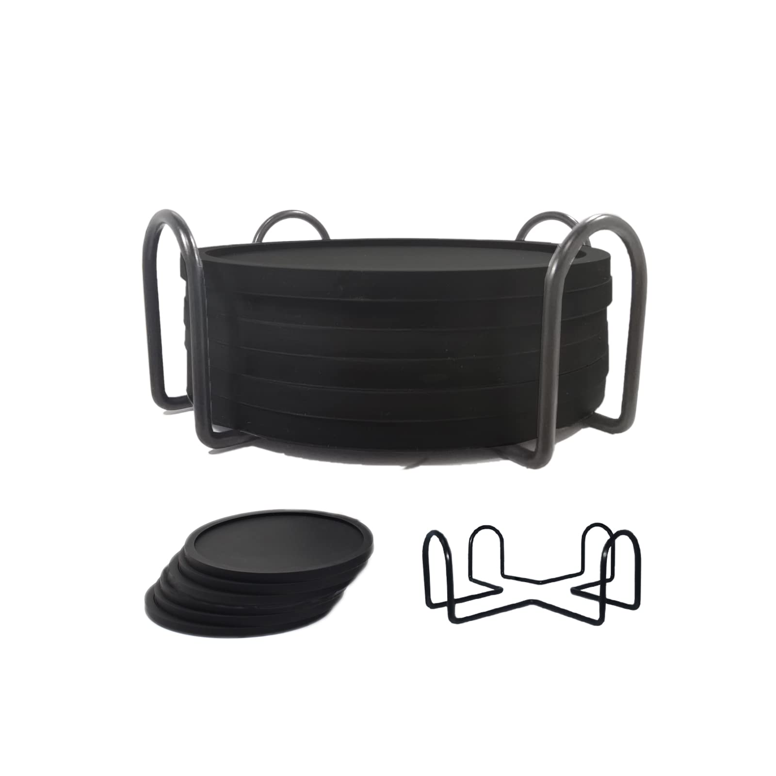 Amazon.com: Silicone Drink Coasters by Cilnizriy, Heat Resistant, Soft ...