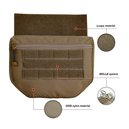 KRYDEX Tactical Admin Pouch Dump Drop Pouch Utility Bag with Hook and ...