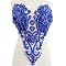 Amazon.com: Handmade Shinning Rhinestones lace Applique Pure handsewing ...