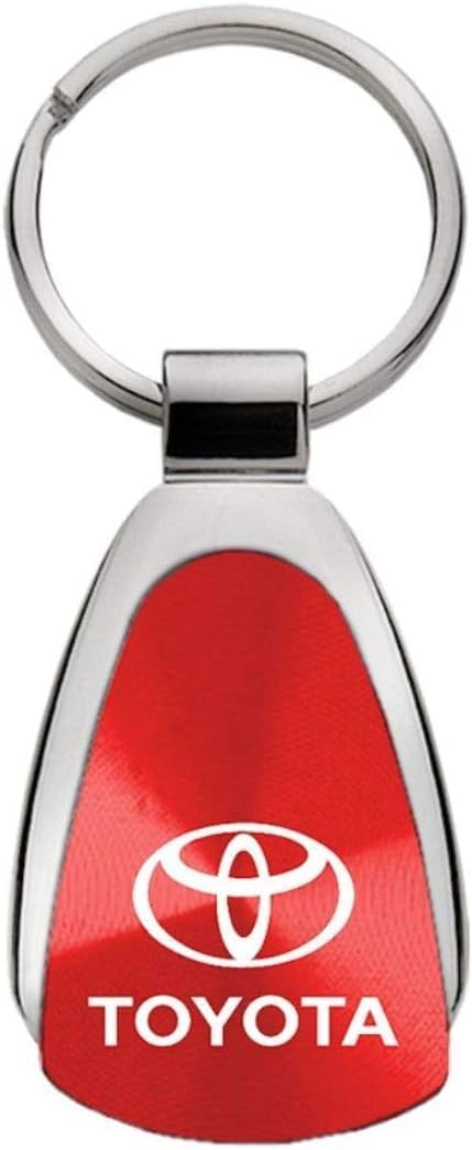 Amazon.com: AU-TOMOTIVE GOLD Tear Drop Key Chain for Toyota (Red ...
