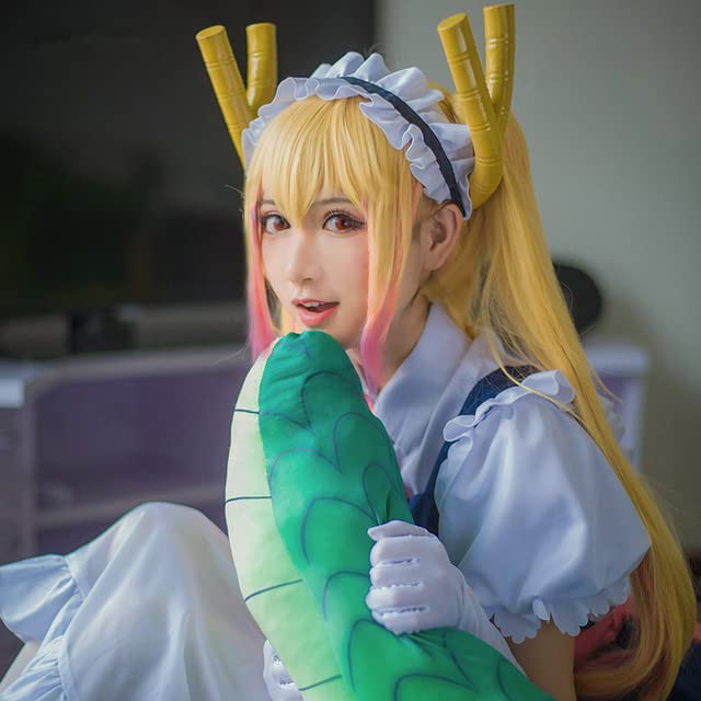 Amazon.com: AHJSN Miss Kobayashi's Dragon Maid Tohru Blonde Yellow ...