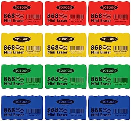 Mini Sized Dry-Erase Whiteboard Eraser- pack of 12 : Amazon.ca: Office ...
