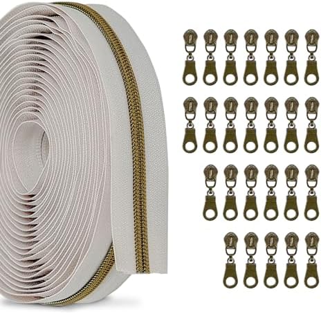 Amazon.com: Zynzaoacs #5 Zipper by The Yard with Pulls, Continuous ...