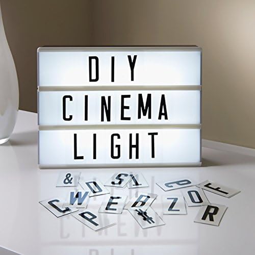 Buy Quace Large Cinema Light Box with 90 Letters and Symbols - DIY ...