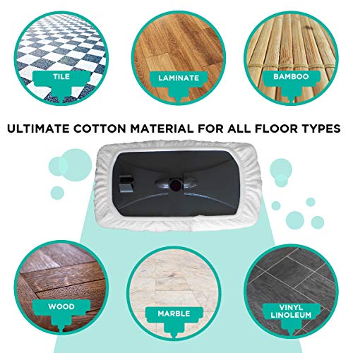 VanDuck 100% Cotton Terry Mop Pad 15x8 inch (12-Pack) - Want It All