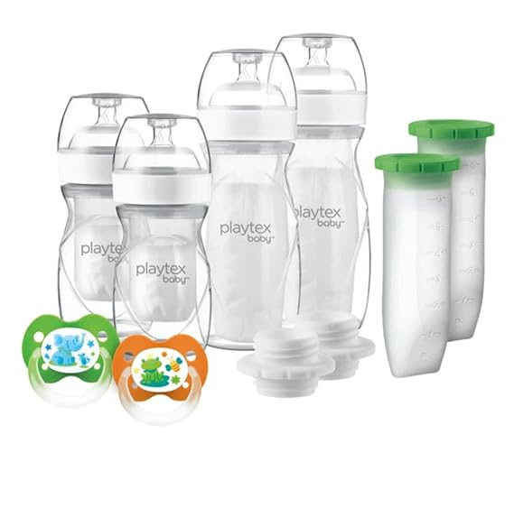 Amazon.com : Playtex Baby Nurser Newborn Gift Set with Drop-Ins Bottle ...