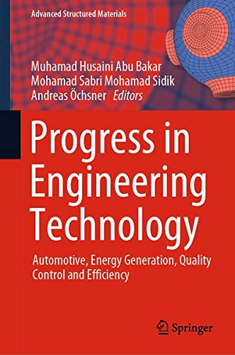 Buy Progress in Engineering Technology Book Online at Low Prices in ...