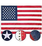 Amazon.com : American Flag 3x5 FT - Outdoor Heavy Duty US Flag, 2 Brass ...