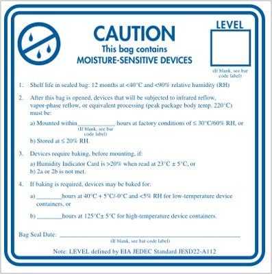 Amazon.com : SmartSign "Caution - Moisture Sensitive Devices" Labels ...