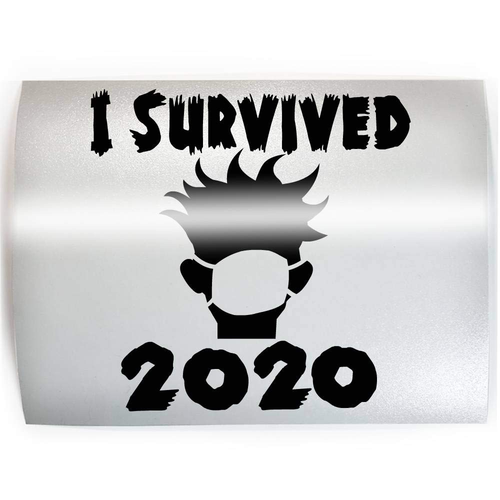 Amazon.com: I SURVIVED 2020 Funny Mask - PICK COLOR & SIZE - Covid ...