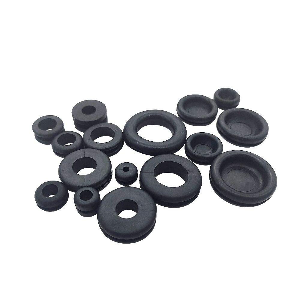 Snapklik.com : 125pcs Rubber Grommet Kit 18 Sizes Firewall Hole Plug ...