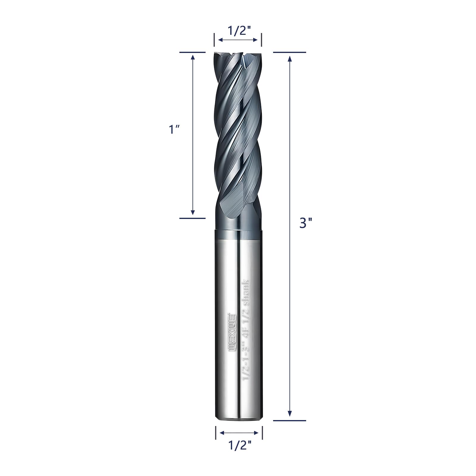Accupro End Mill 10 PCS 1/8" 4 FLUTE SE SQ CARBIDE END MILLS Mini END ...