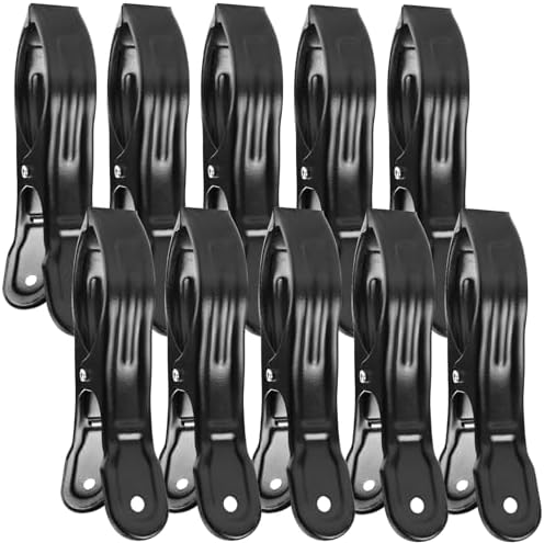 Amazon.com: Metal Pool Cover Towel Clips, 10 Pack Large Beach Chair ...