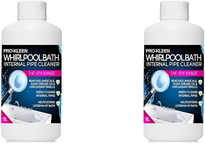 Pro-Kleen Whirlpool Bath Internal Pipe Cleaner (1L) - Provides a Deep ...