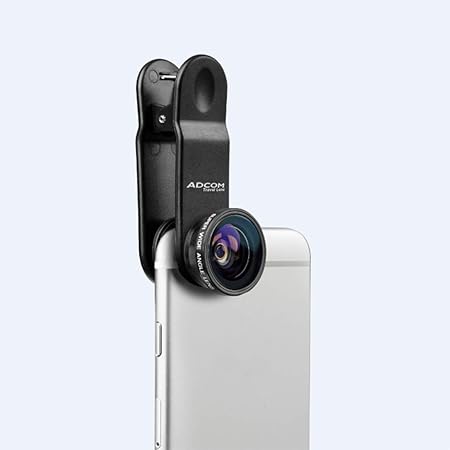 Adcom Full Screen Wide Angle Clip On Mobile Phone Camera Lens ...