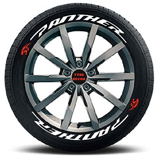 Customized Permanent Rubber Tyre 3D Stickers For Car Tyre _PANTHER ...