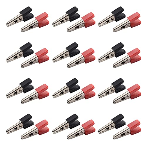 Fielect 40Pcs 3A Alligator Clips Clamp Battery Cable Clips Battery ...