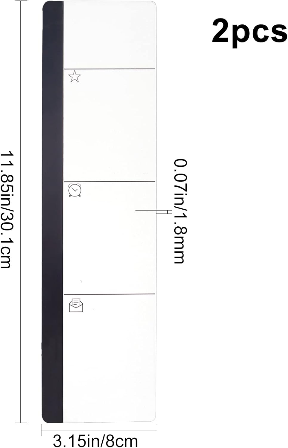 GORGECRAFT 2Pcs Screen Memo Board Clear Computer Monitor Side Panel ...