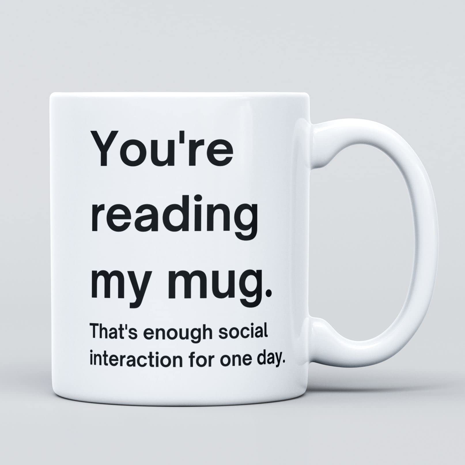 You're Reading My Mug Joke Large Heavy Duty Ceramic Novelty Funny ...