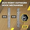 Amazon.com: 2-Point Double Hook Sliding Door Lock, Center Drive, No ...