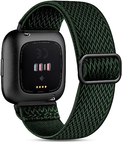 Amazon.com: Stretchy Band Compatible with Fitbit Versa 2 Watch Bands ...