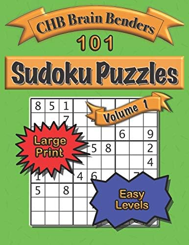 101 Sudoku Puzzles Volume 1 Large Print Easy Level: Easy to See, Simple ...