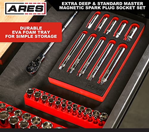 Snapklik.com : ARES 11033-10-Piece Extra Deep And Standard Length ...