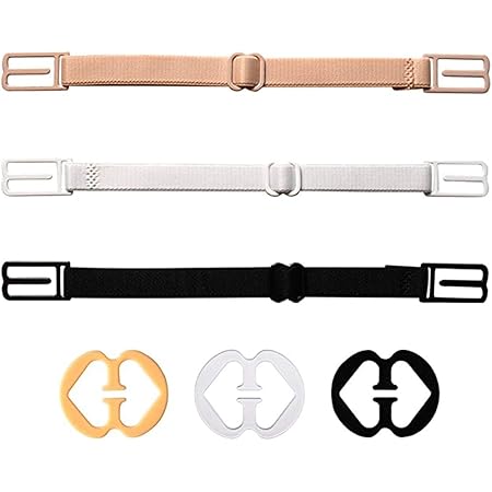 3 Pack Non-slip Women's Elastic Bra Strap Holder & Clips - Adjustable ...