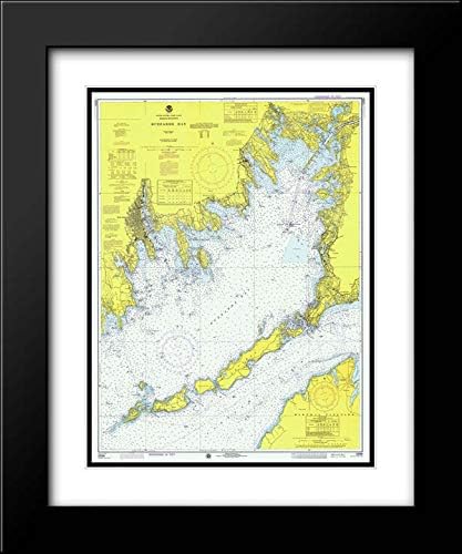 Amazon.com: Nautical Chart - Buzzards Bay ca. 1974 20x24 Black Modern ...