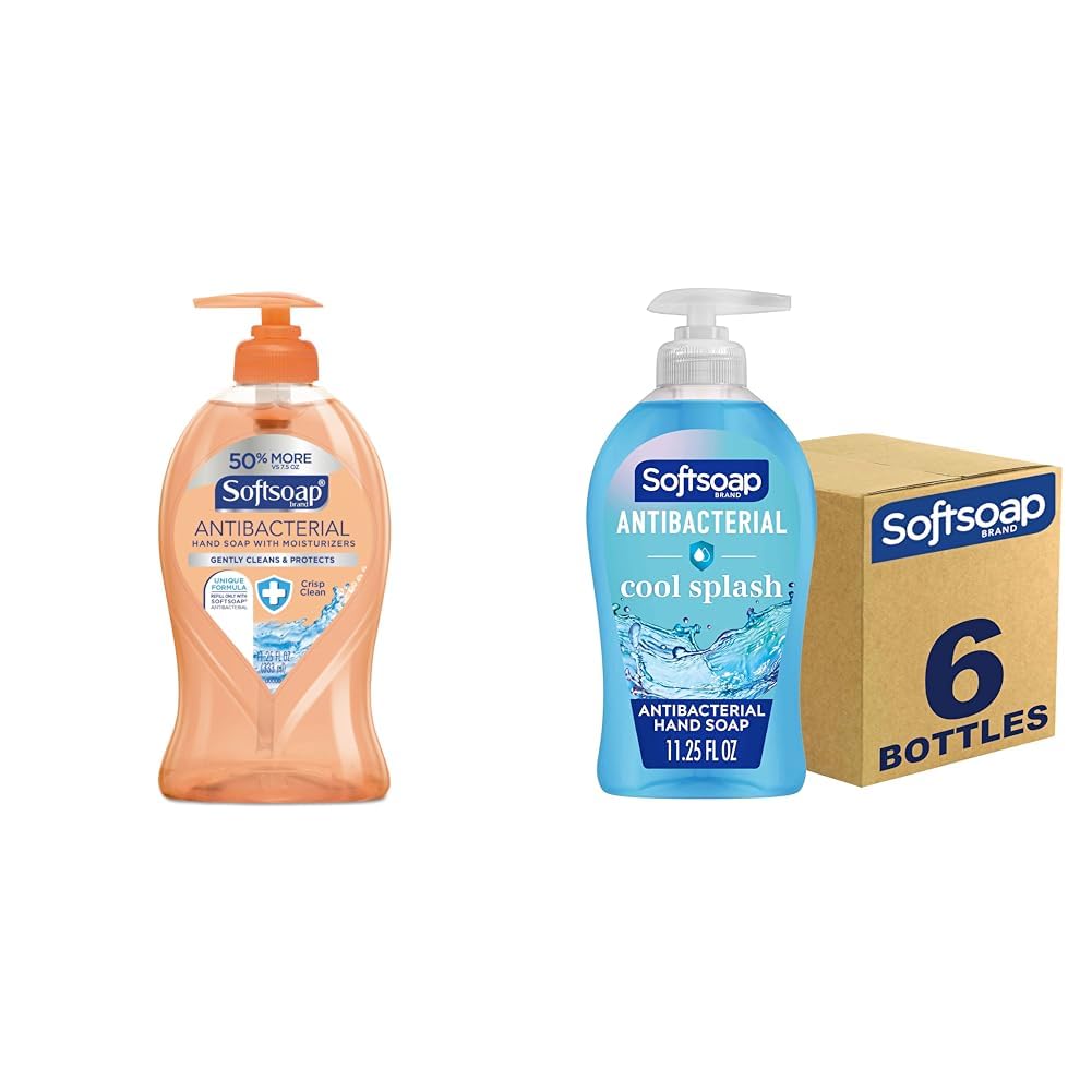 Amazon.com : Softsoap Antibacterial Liquid Hand Soap, Crisp Clean Scent ...