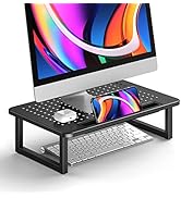 Amazon.com: LORYERGO Monitor Stand Height Adjustable, Monitor Stand ...