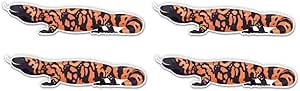 Amazon.com - Pack of 4 Stickers - Gila Monster - Vinyl Sticker - for ...