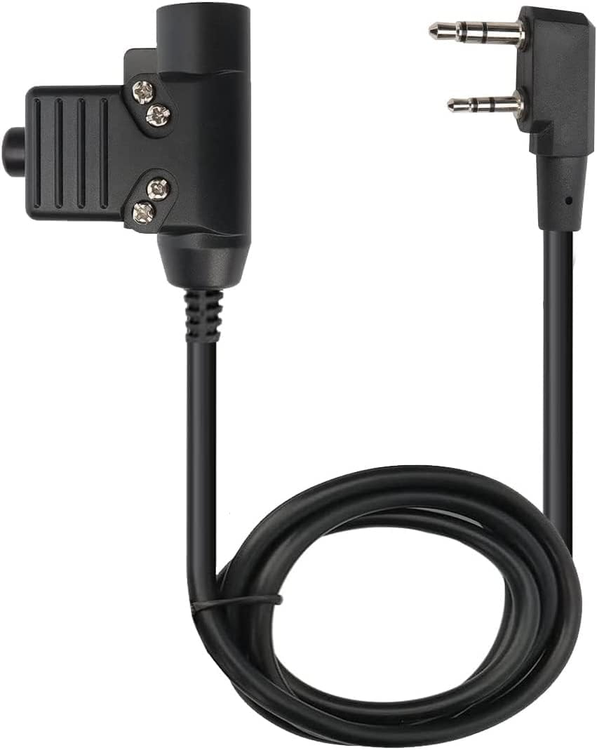 Amazon.com: U94 PTT Military 2-Pin Adapter 7.0mm Plug Push to Talk for ...