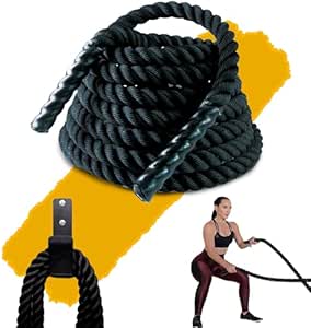 Amazon.com: Irongear 20ft Battle Rope for Home and Gym - 2 Inch ...