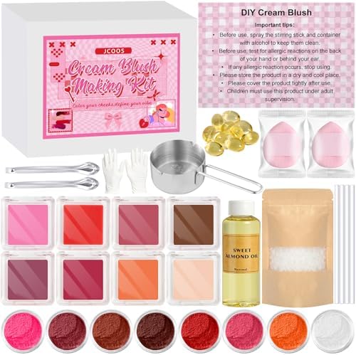 Amazon.com : JCOOS DIY Blush Making Kit, DIY cheek color kits, Make ...